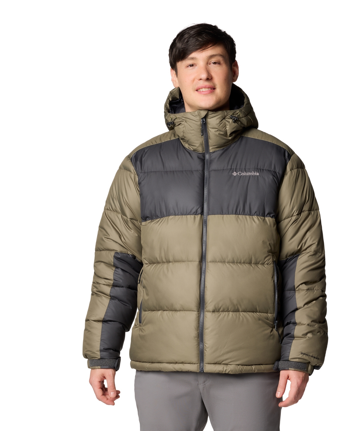 Click here for Columbia Mens Pike Lake Hooded Jacket - Stone Gree... prices