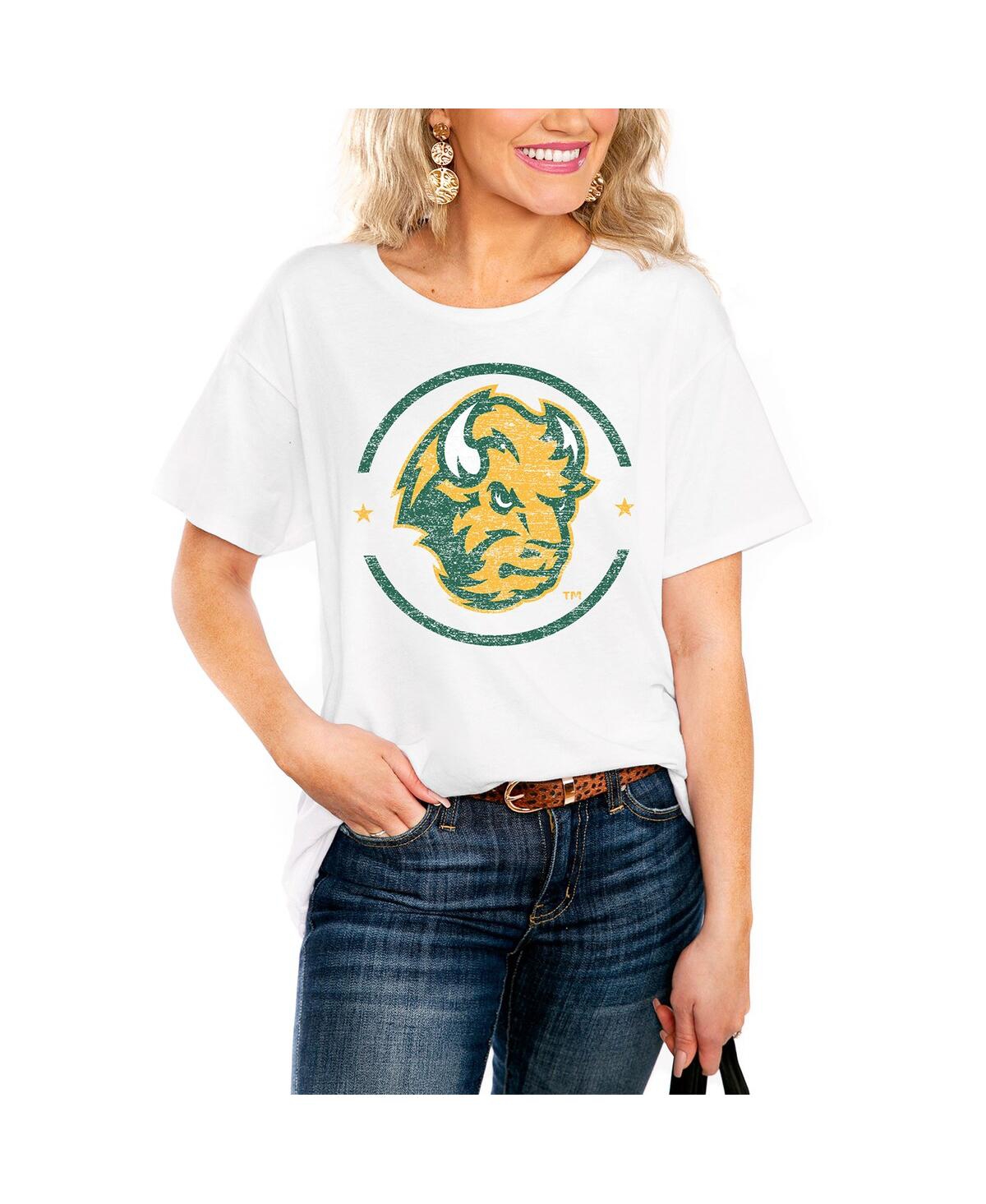 Click here for Gameday Couture Womens White Ndsu Bison End Zone E... prices