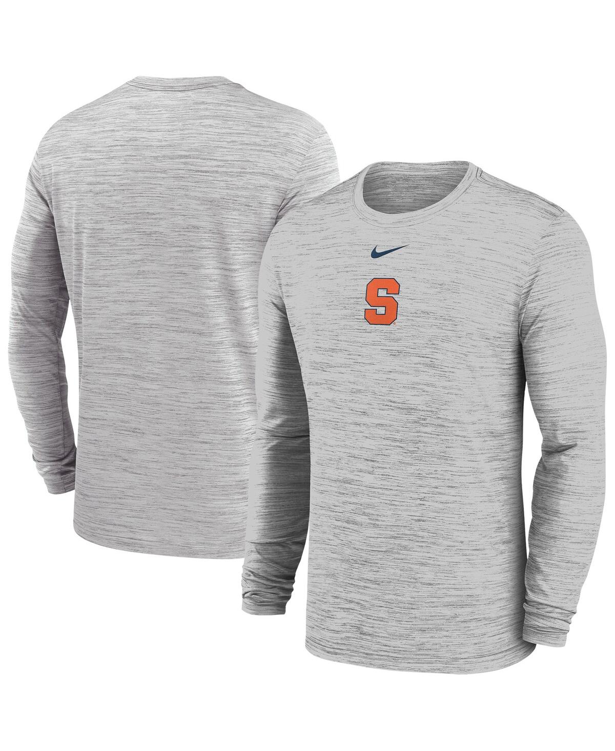 Click here for Nike Mens Gray Syracuse Orange 2025 Sideline Veloc... prices