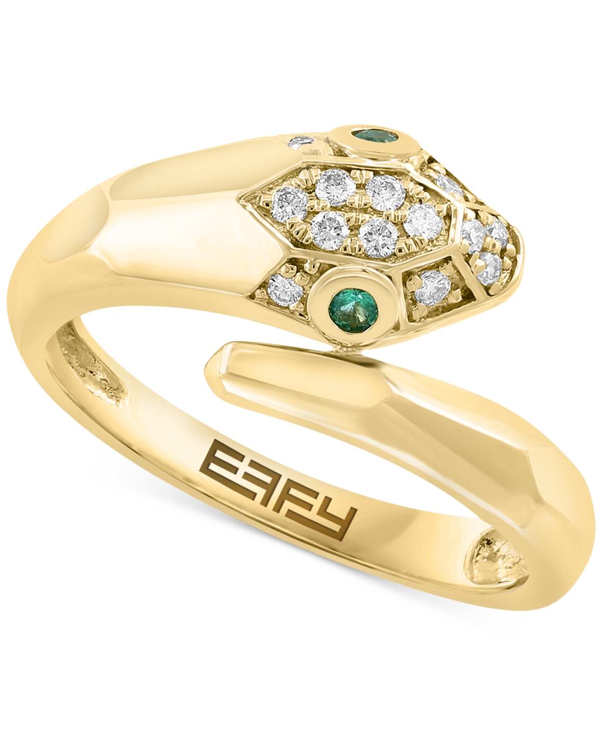 Click here for Effy Diamond (1/8 ct. t.w.) & Emerald (1/20 ct. t.... prices