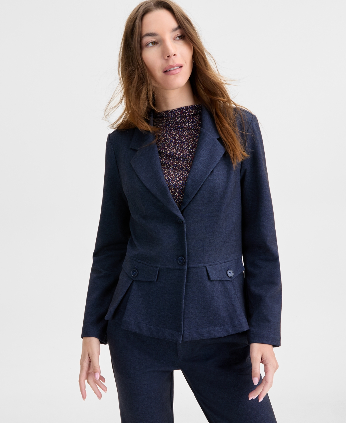 Click here for Liverpool Los Angeles Womens Peplum-Hem Blazer - N... prices