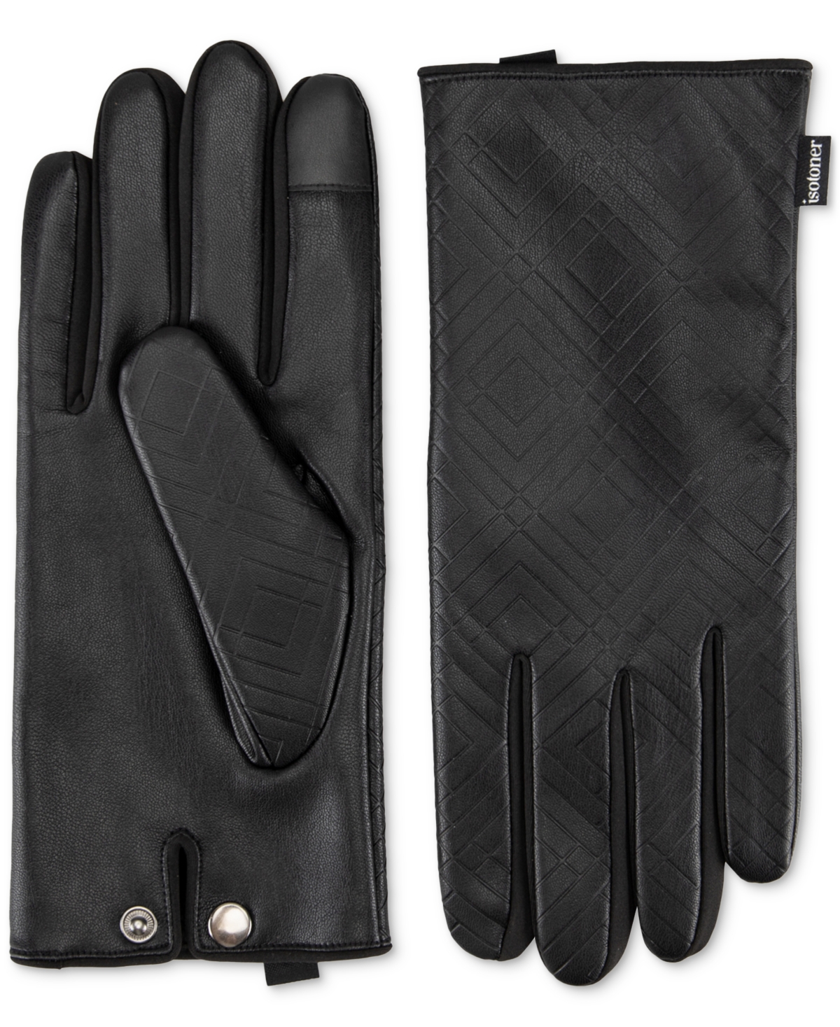 Click here for Isotoner Signature Gem SmarTouch Faux-Leather Glov... prices