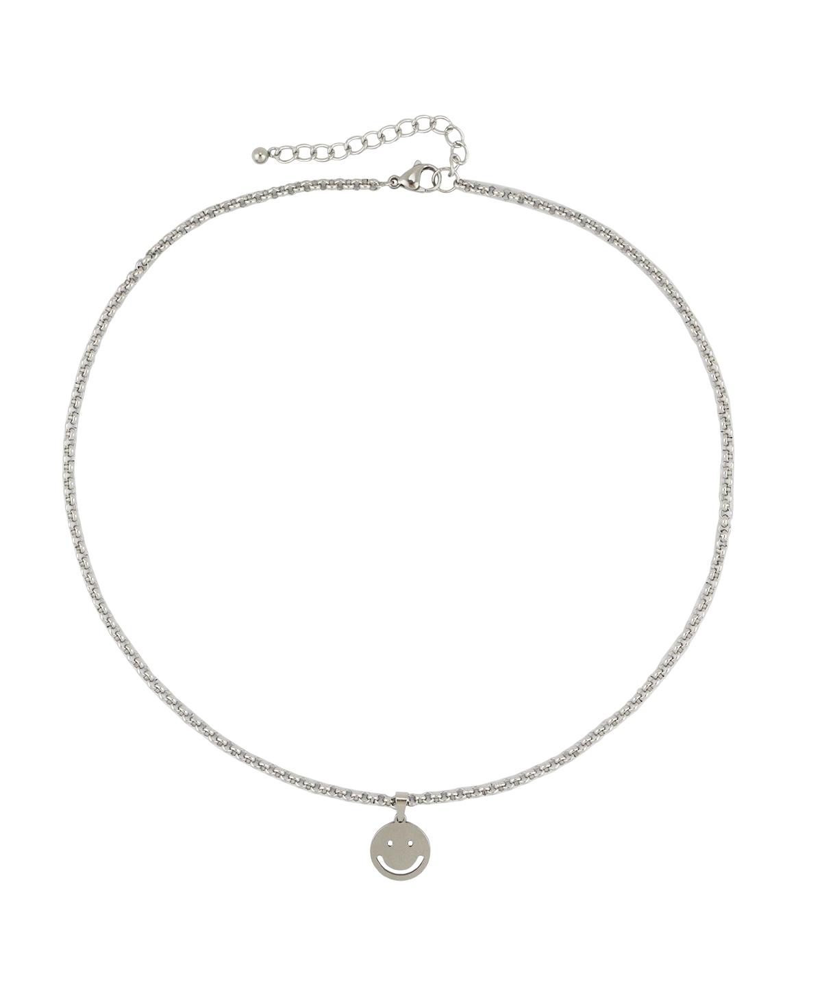 Click here for Rebl Jewelry Stainless Steel Smiley Face Pendant N... prices