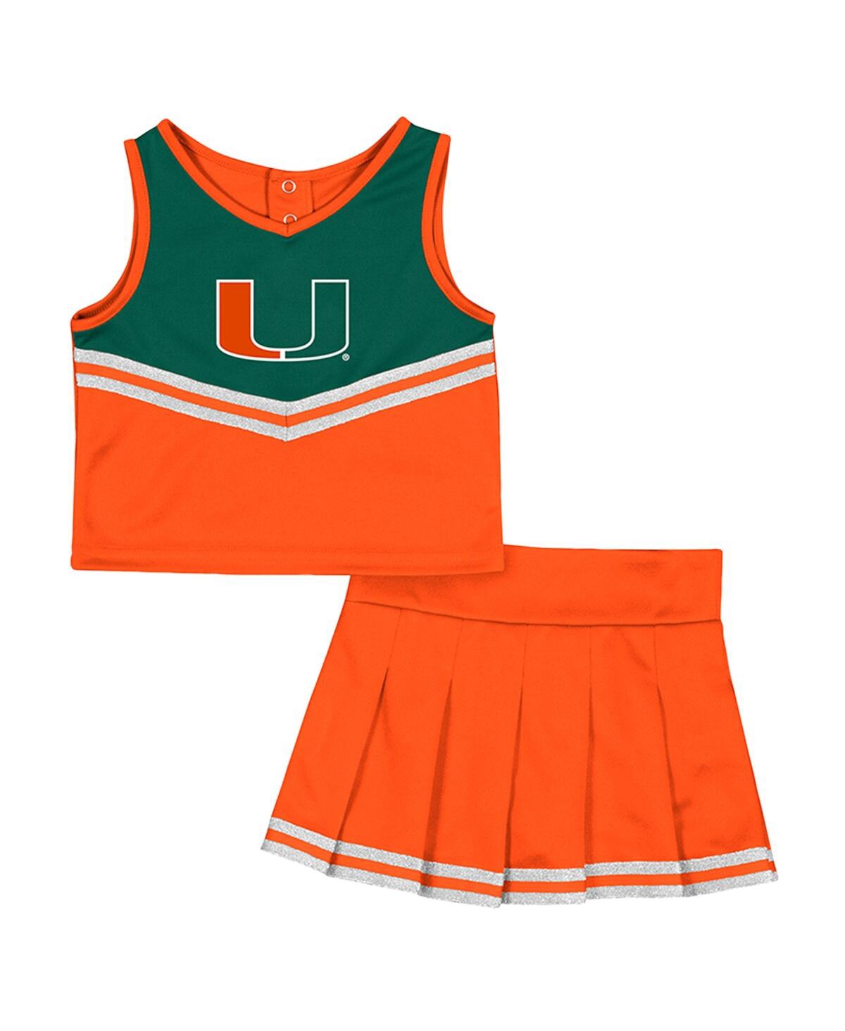 Click here for Colosseum Girls Toddler 2-Piece Orange Miami Hurri... prices