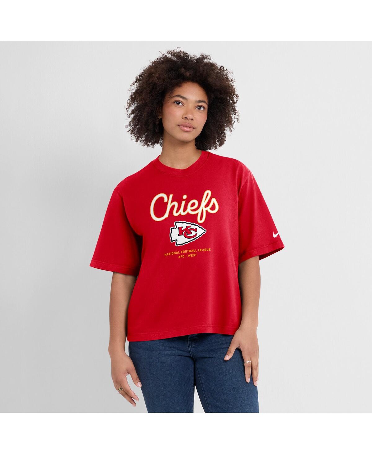 Click here for Nike Womens Red Kansas City Chiefs Essential Scrip... prices