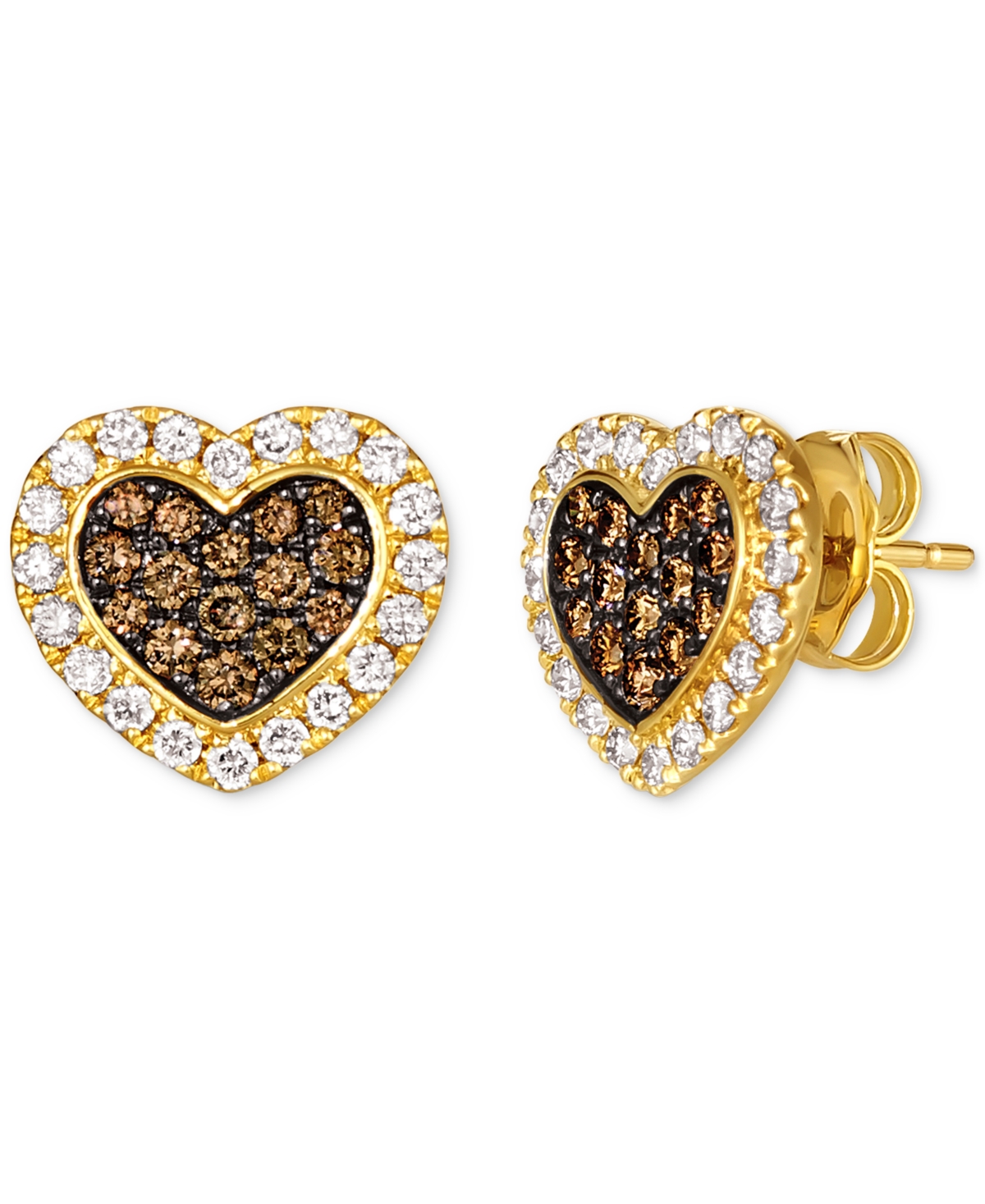 Click here for Le Vian Chocolate Diamond & Nude Diamond Halo Hear... prices
