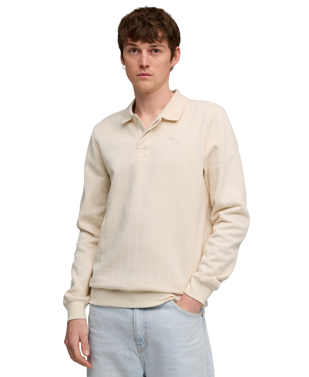 Click here for Puma Mens Class Polo Collar Shirt - Alpine Snow prices