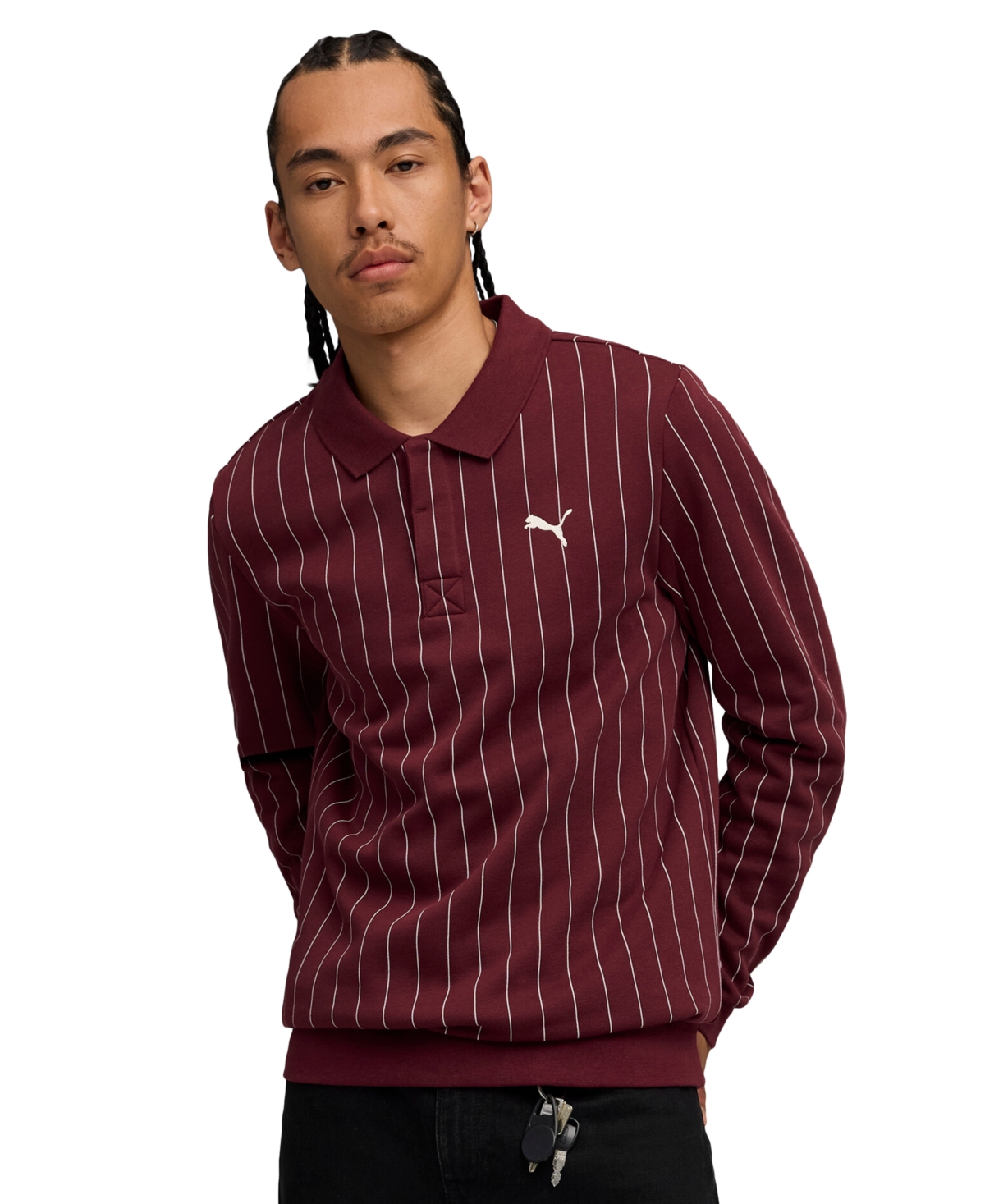 Click here for Puma Mens Class Polo Collar Shirt - Ruby Shimmer prices