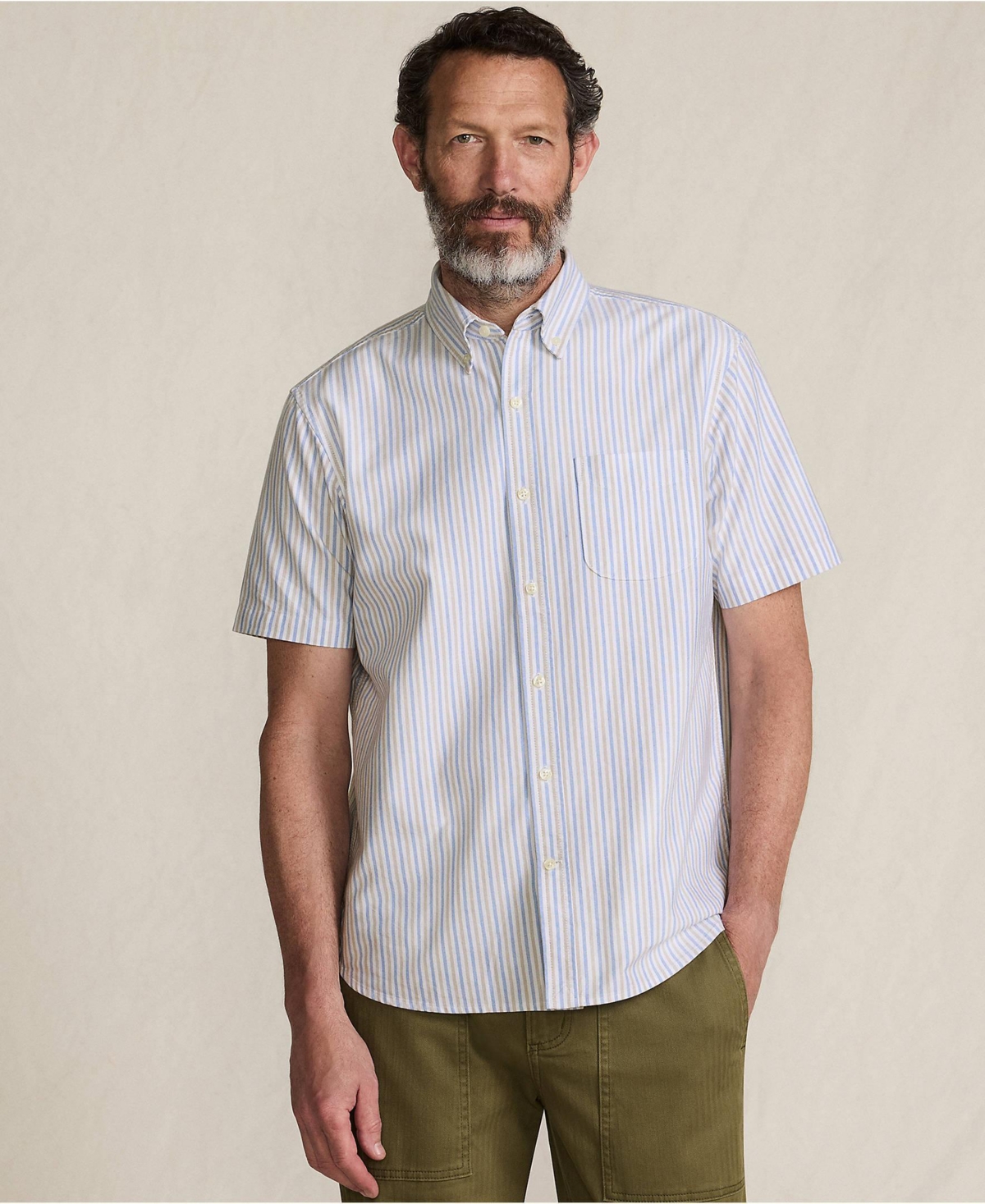 Click here for Lands End Mens Short Sleeve Sail Rigger Oxford Shi... prices