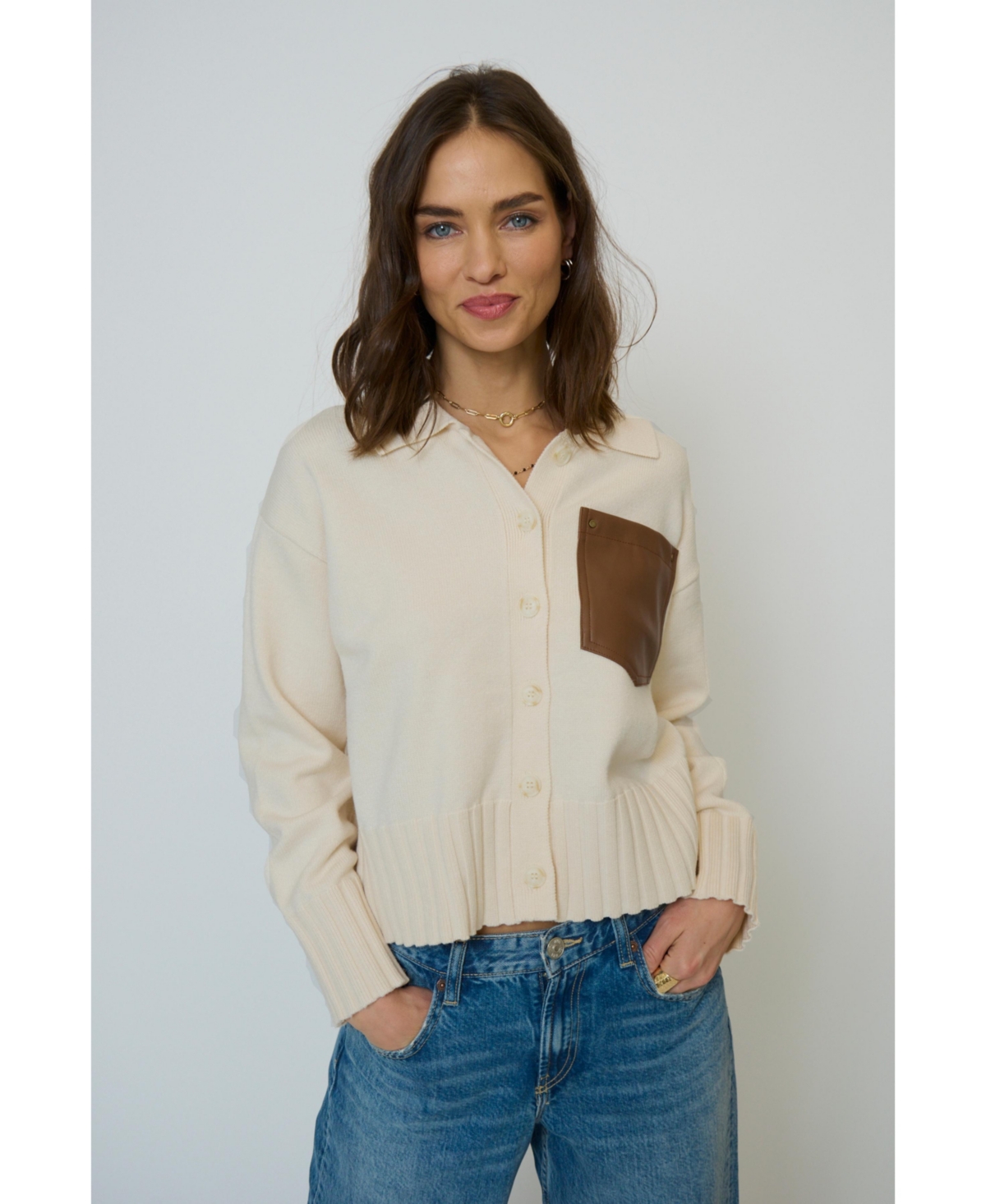 Click here for Central Park West Womens Atlas Pocket Sweater prices