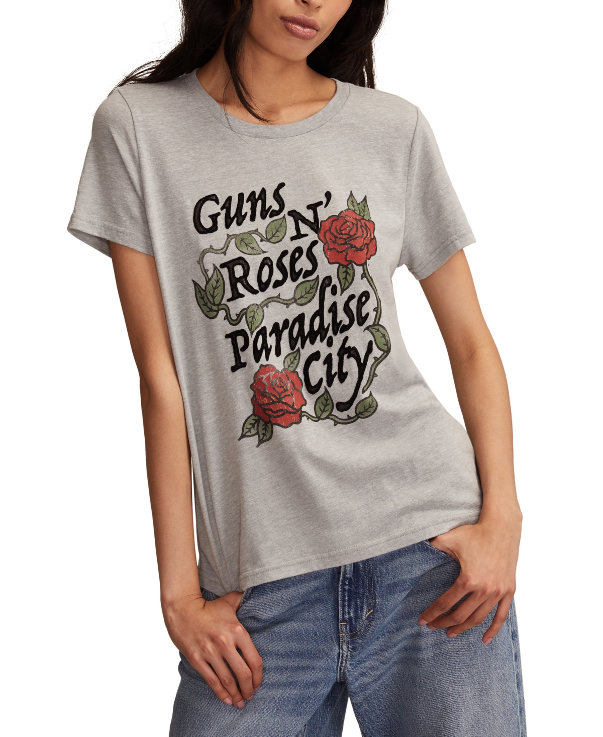 Click here for Lucky Brand Womens Guns N Roses Paradise Crewneck... prices