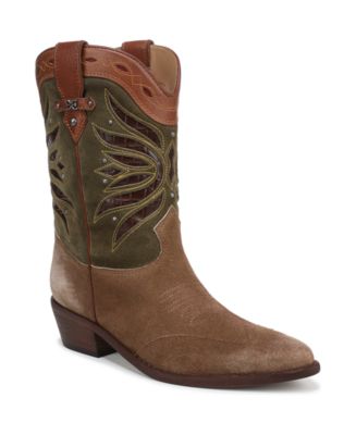 Sam Edelman Women's Rylin Slip On Western Boots - Macy's
