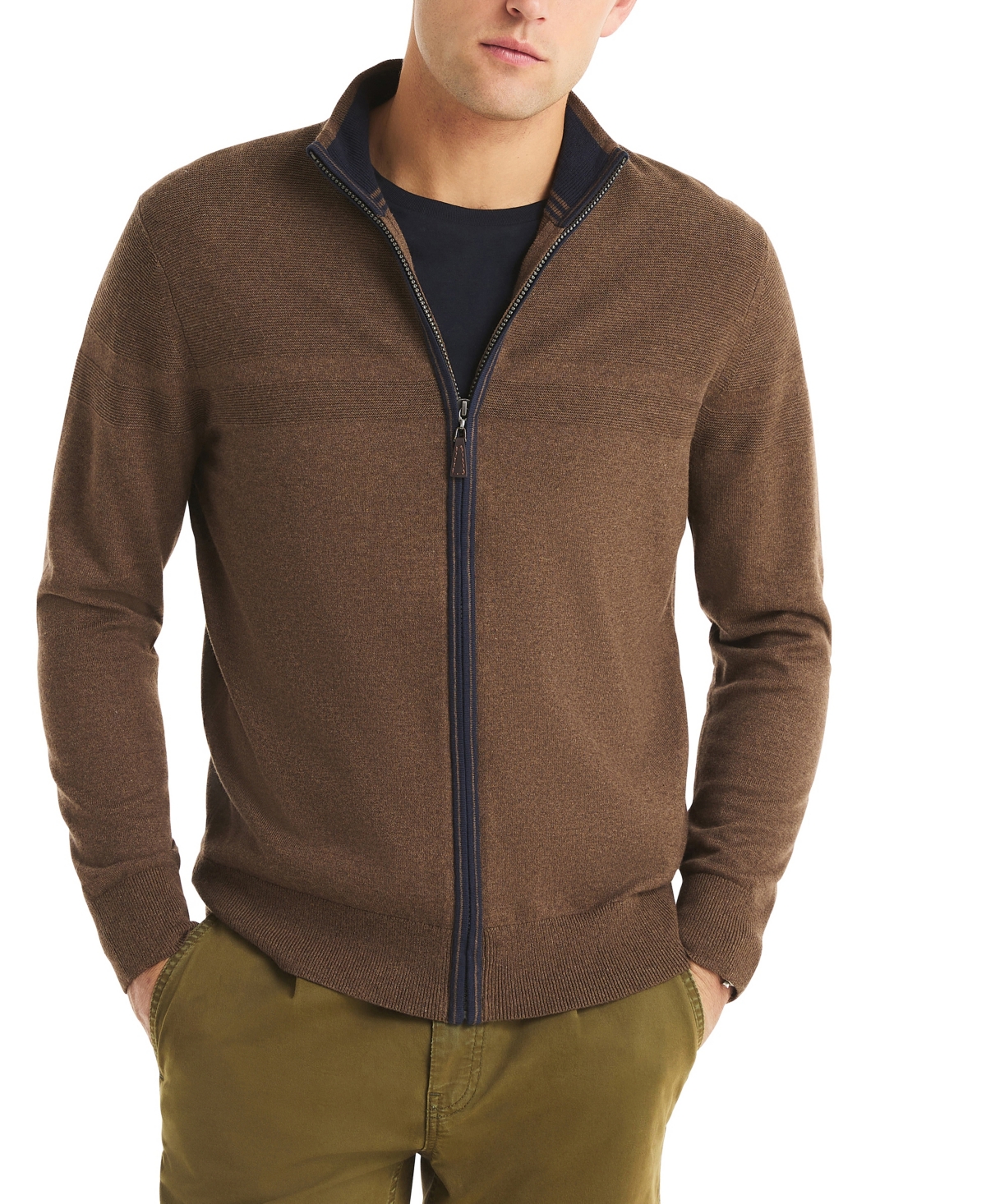 Click here for Nautica Mens Performance Mock Neck Sweater - Caraf... prices