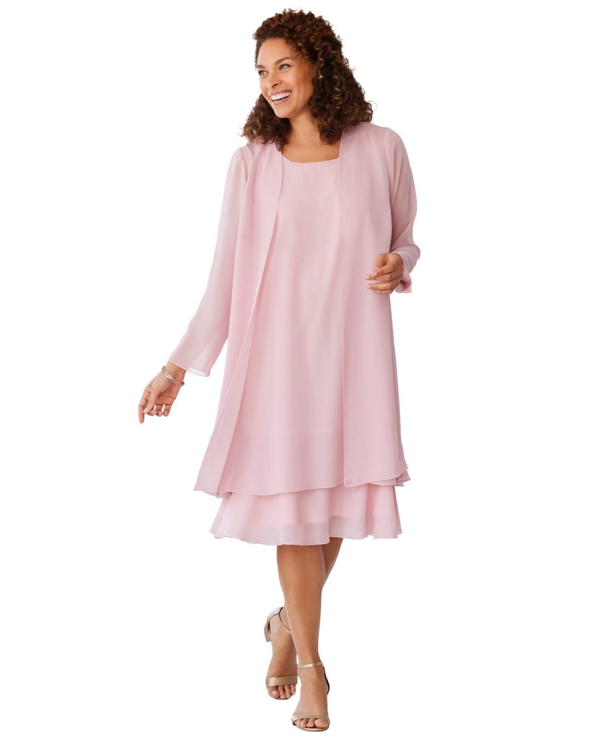 Click here for Woman Within Womens Within 2-Piece Jacket Dress -... prices
