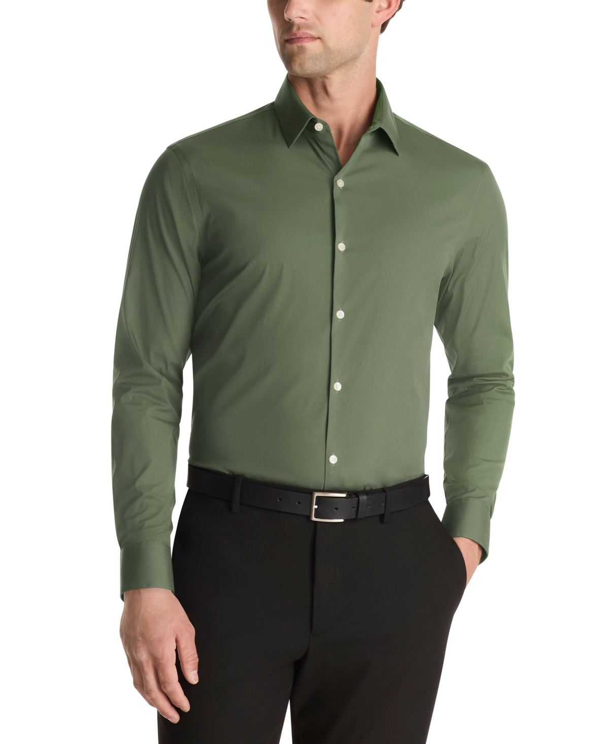 Click here for Calvin Klein Mens Extra Slim Fit Dress Shirt - Hun... prices