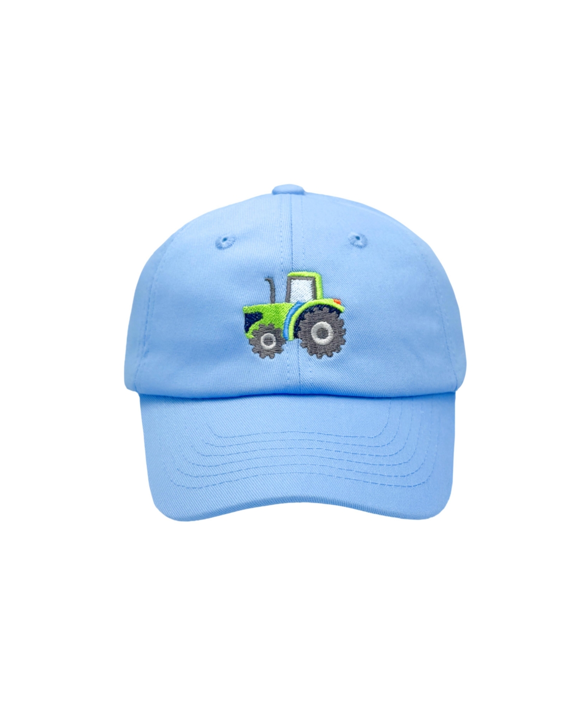 Click here for Bits & Bows Boys Tractor Baseball Hat in Blue - Bl... prices