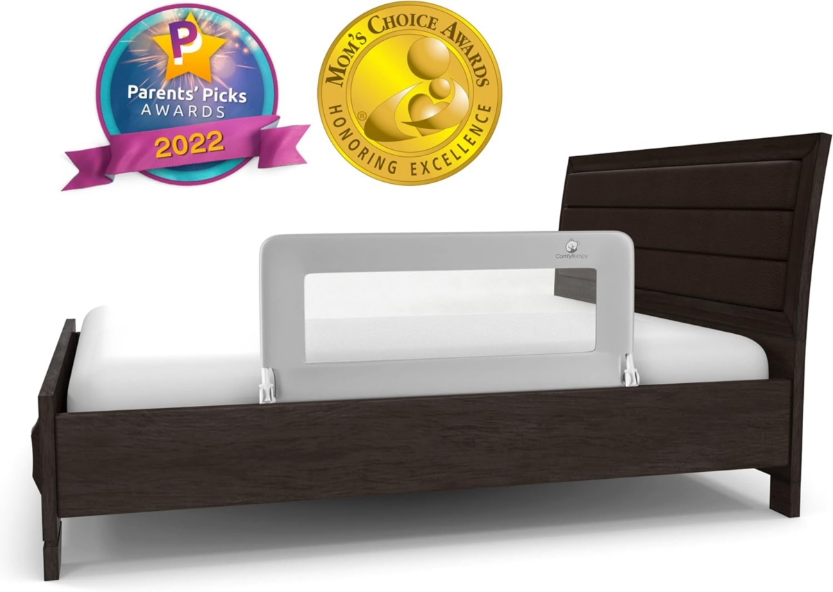 Click here for ComfyBumpy Kids Bed Rail - Grey (1 pack) prices