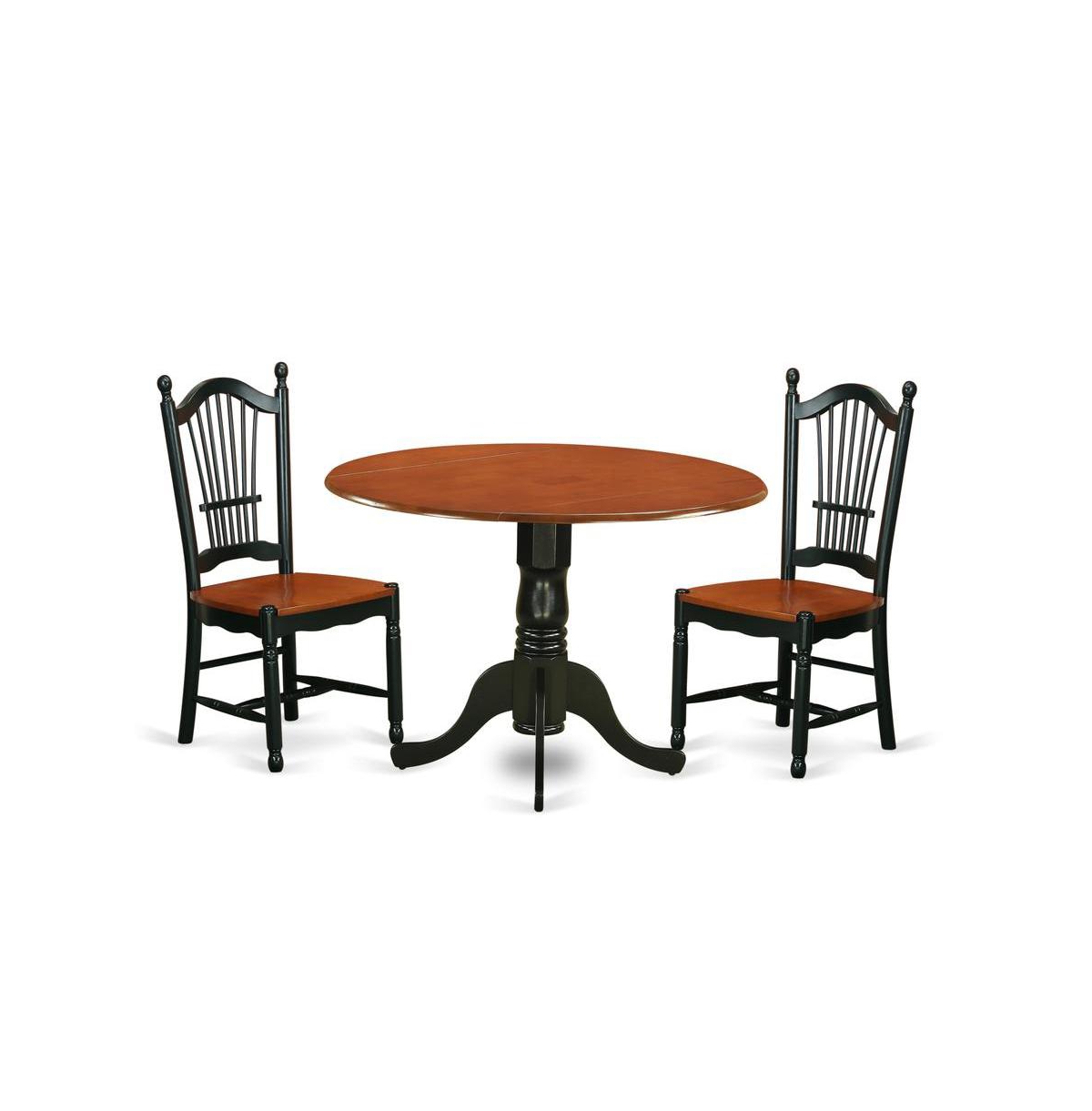 Click here for East West Furniture Dining Room Set Black & Cherry... prices