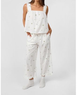 Click here for Ruffle Sleeve Tank Boxy Top Ruffle Pull On Pants P... prices