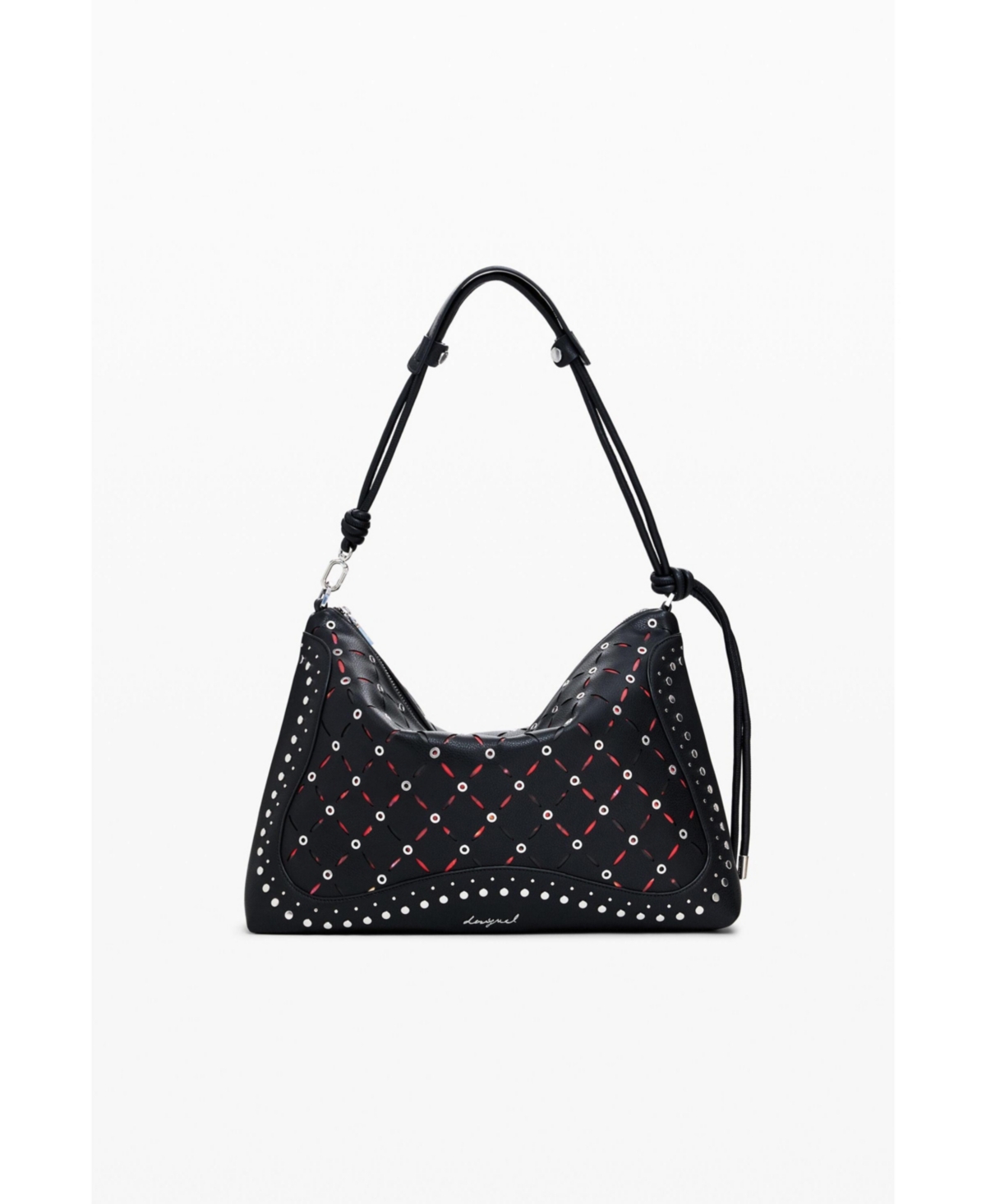 Click here for Desigual Womens Medium cut-out faux leather bag -... prices