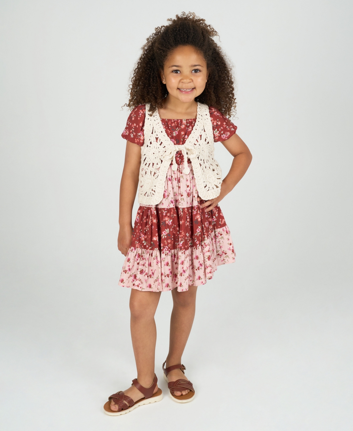 Click here for Rare Editions Toddler and Little Girls Patchwork D... prices