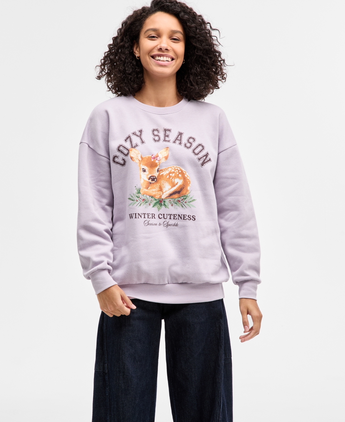 Click here for Self Esteem Juniors Cozy Season Deer Fleece Sweats... prices