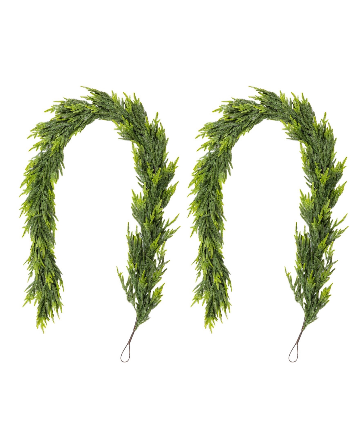 Click here for Glitzhome Christmas Greenery Dripping Garlands  Se... prices