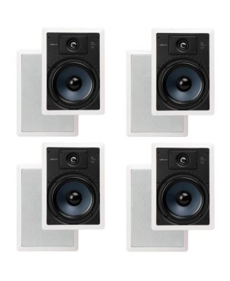Polk Audio RC85i 2 Way In Wall Speakers - 4 Pack (White) - Macy's