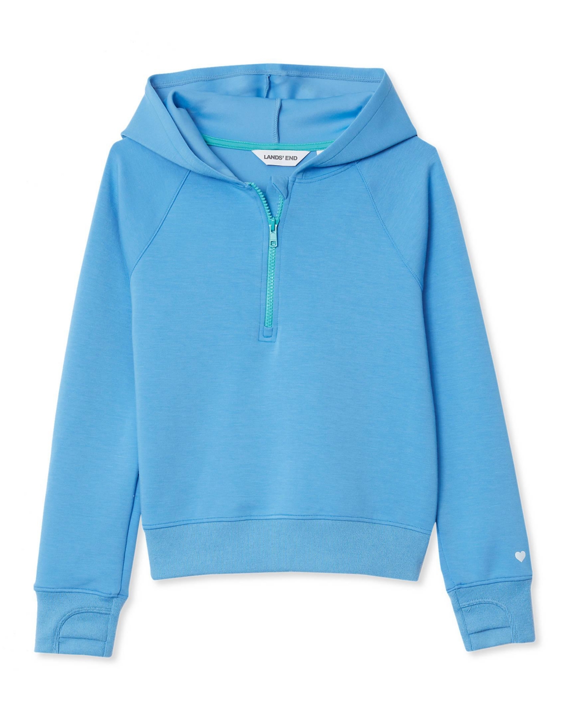 Click here for Lands End Girls Active Quarter Zip Sweatshirt - Sk... prices
