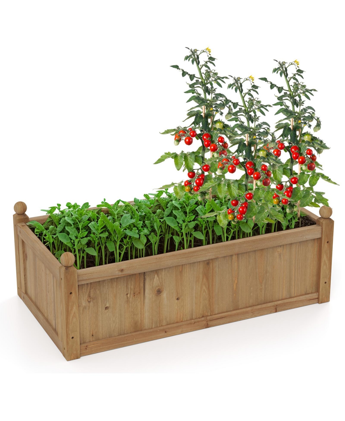 Click here for Gymax Raised Garden Bed 46 x 24 x 16 Planter Box w... prices