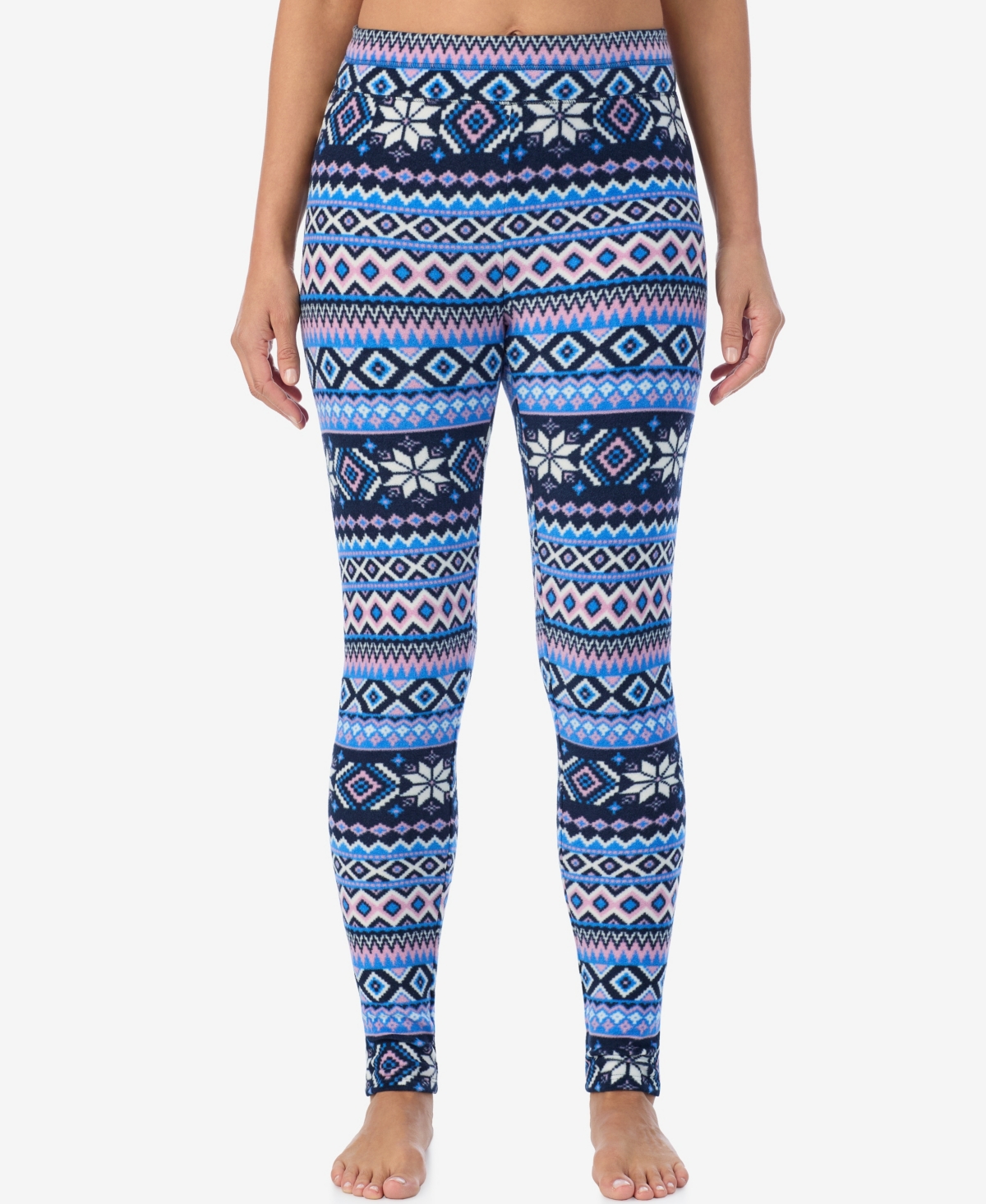 Click here for Cuddl Duds Fleecewear Stretch Leggings - Blue prices