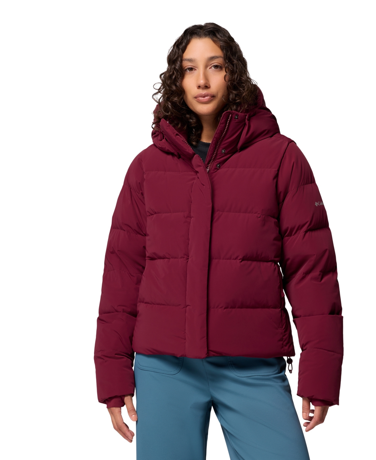 Click here for Columbia Womens Amaze Puffer Hooded Jacket - Rich... prices