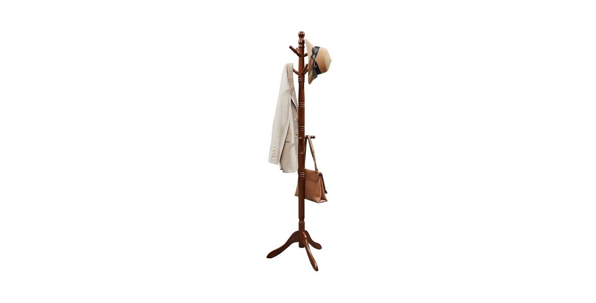 Click here for Slickblue Adjustable Height Solid Wood Coat Rack w... prices