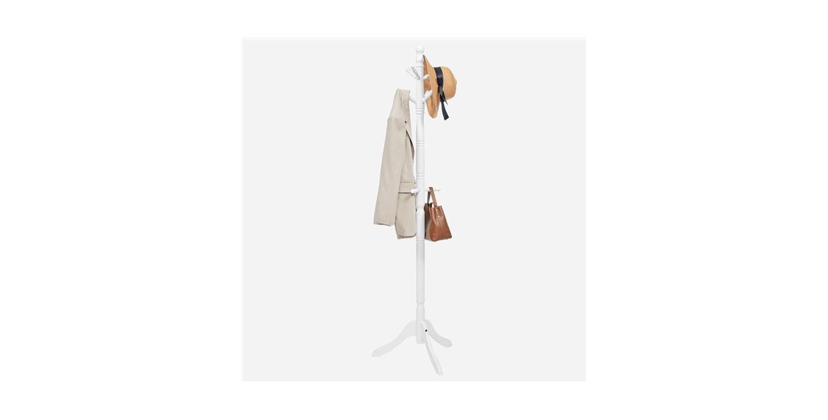 Click here for Slickblue Adjustable Height Solid Wood Coat Rack w... prices