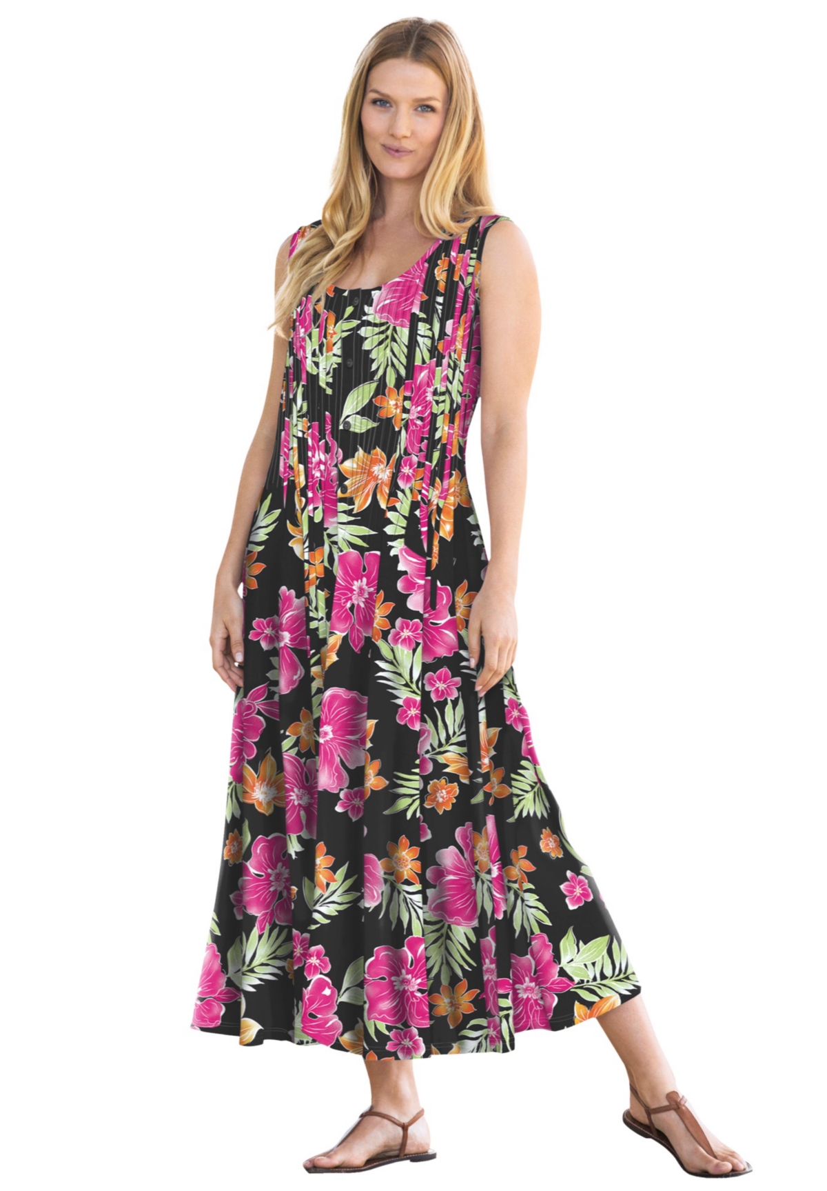 Click here for Woman Within Plus Size Within Pintucked Sleeveless... prices