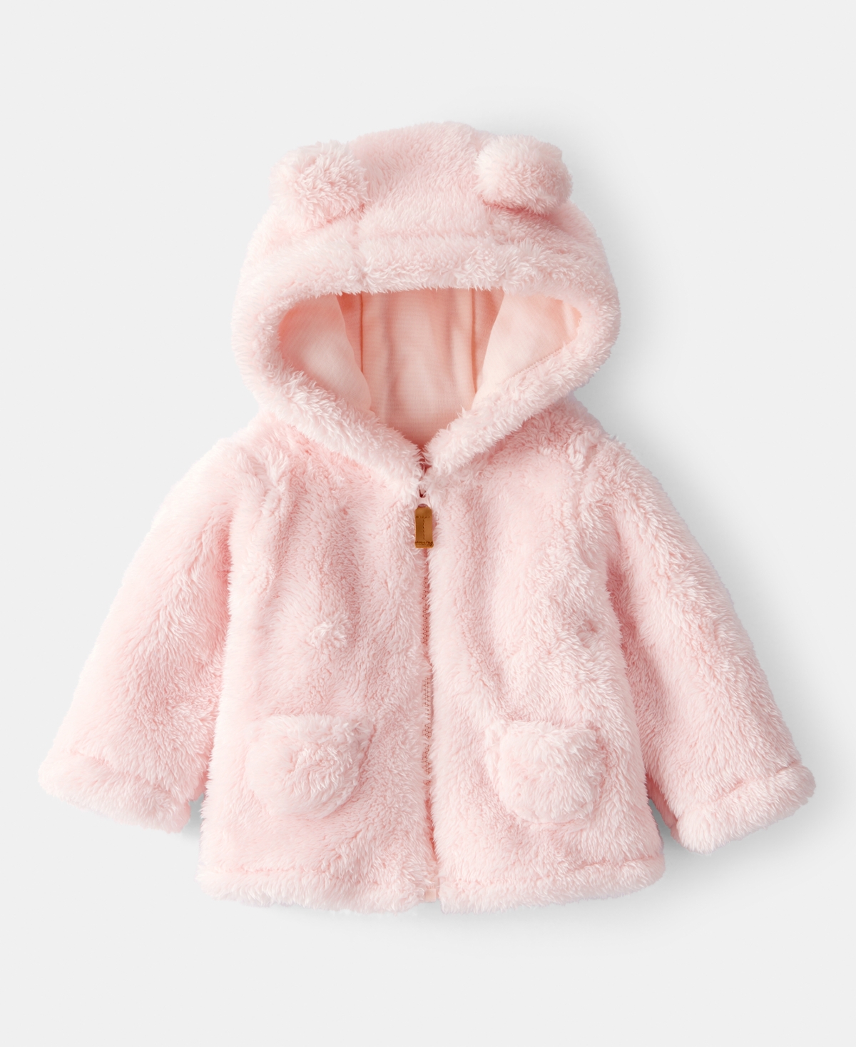 Click here for Carters Baby Girls Zip-Up Sherpa Hoodie - Pink prices