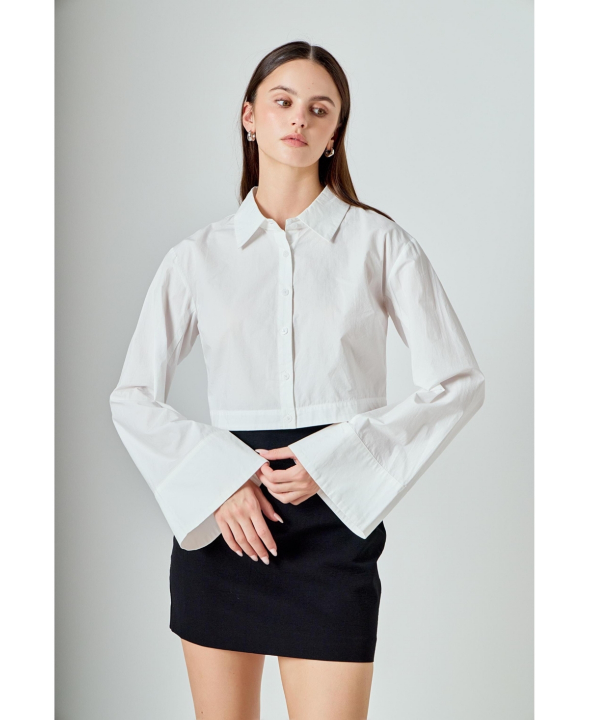 Click here for endless rose Womens Poplin Wide Sleeve Short Dress... prices