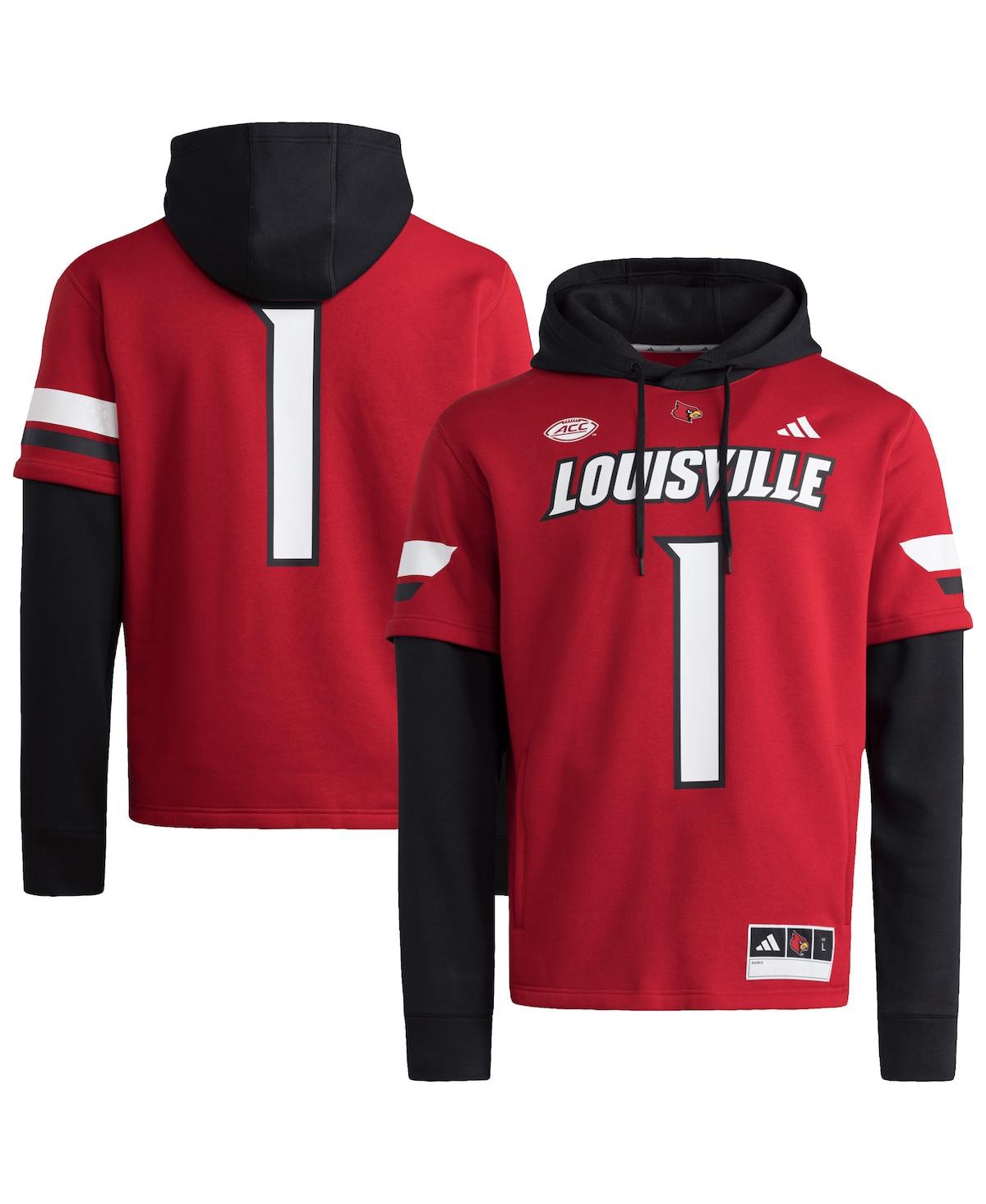 Click here for Adidas Mens Red Louisville Cardinals Jersey Pullov... prices