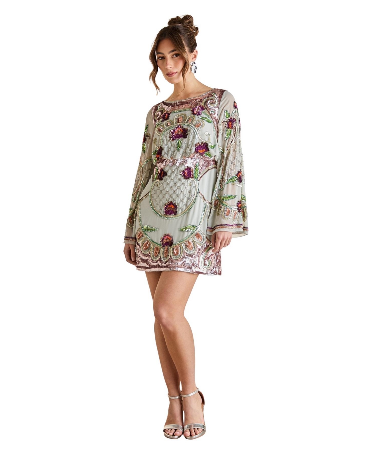 Click here for Coast Womens Heavily Embellished Sequin Mini Dress... prices