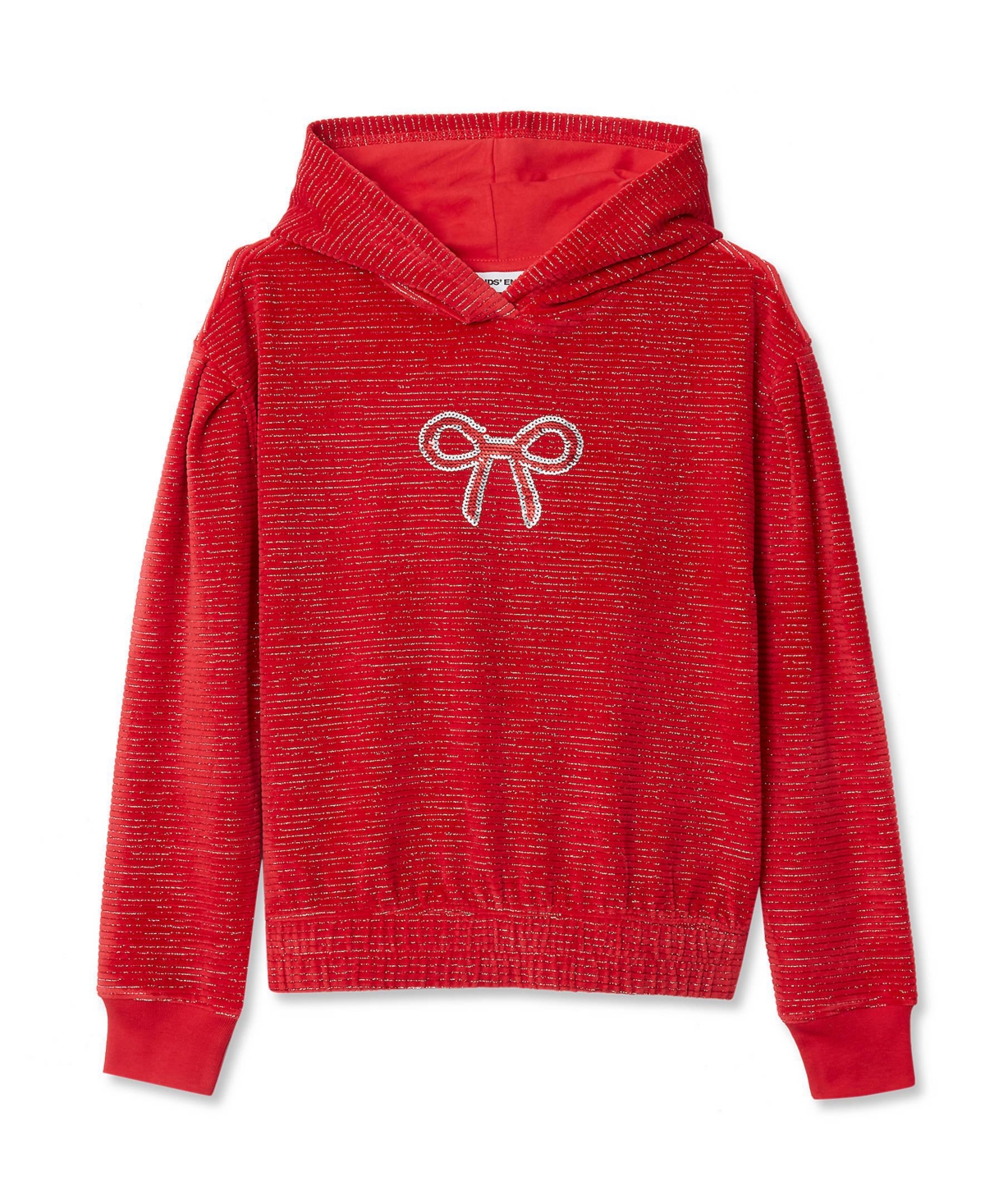 Click here for Lands End Girls Velour Hoodie Sweatshirt - Cherry... prices