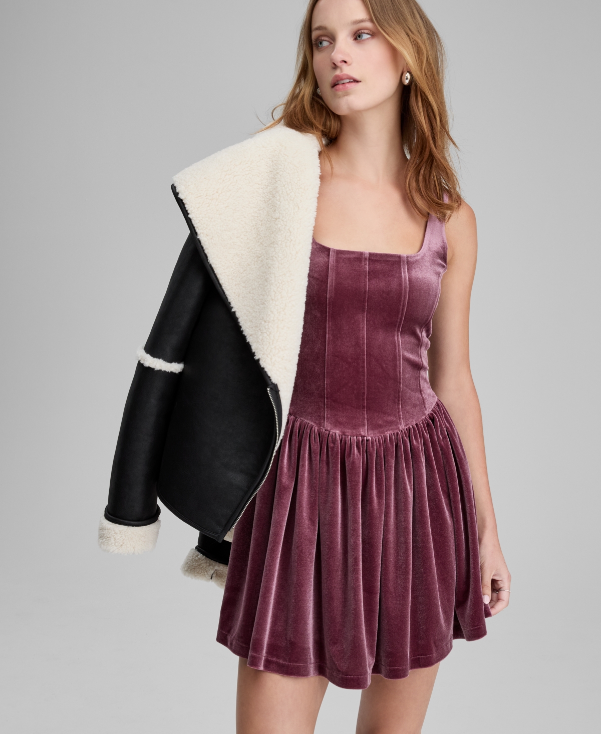 Click here for And Now This Womens Velvet Corset Mini Dress  Macy... prices