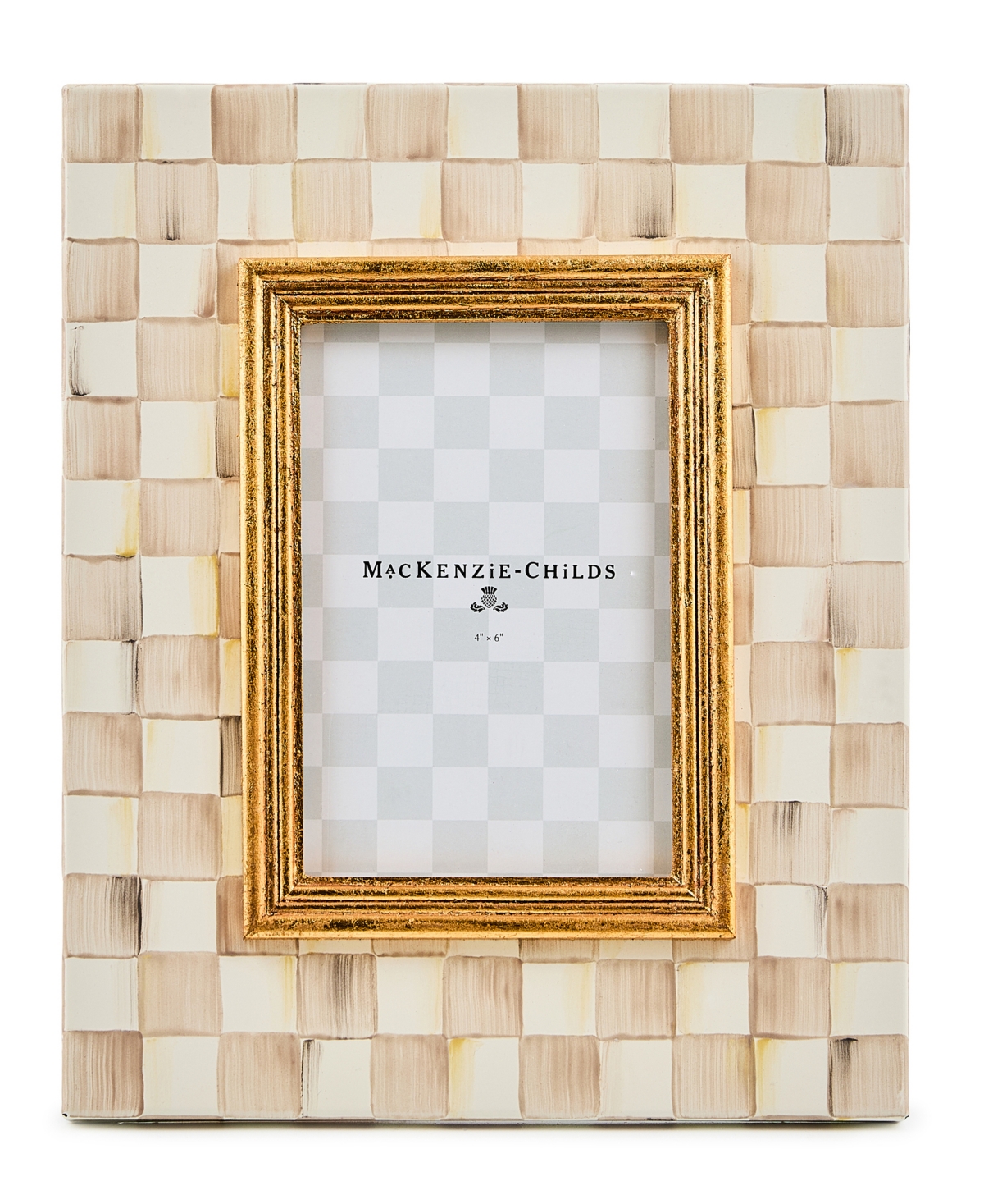 Click here for MacKenzie-Childs Mocha Check Frame  4 x 6 - Multi prices