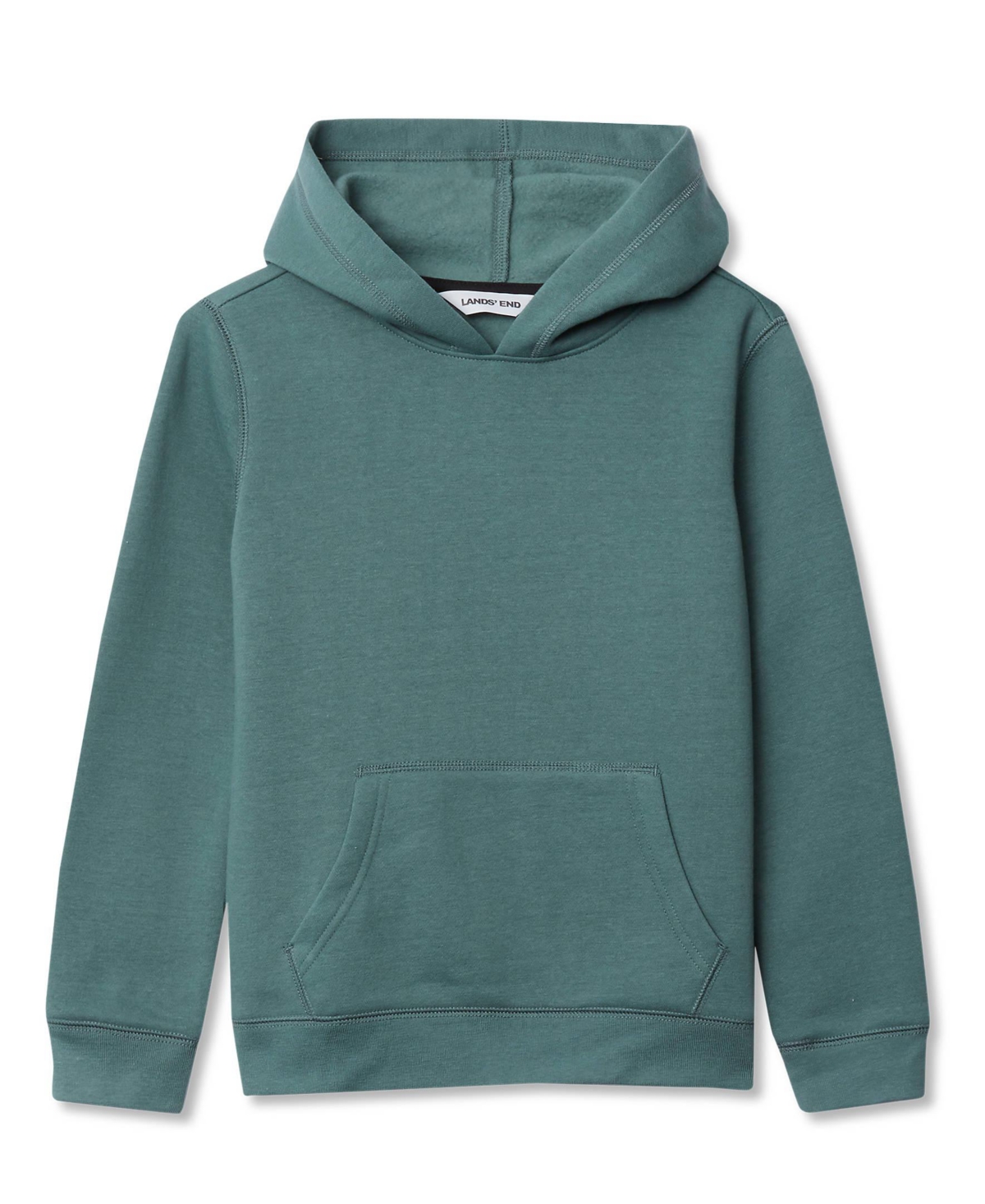 Click here for Lands End Girls Fleece Hooded Sweatshirt - Dark fo... prices