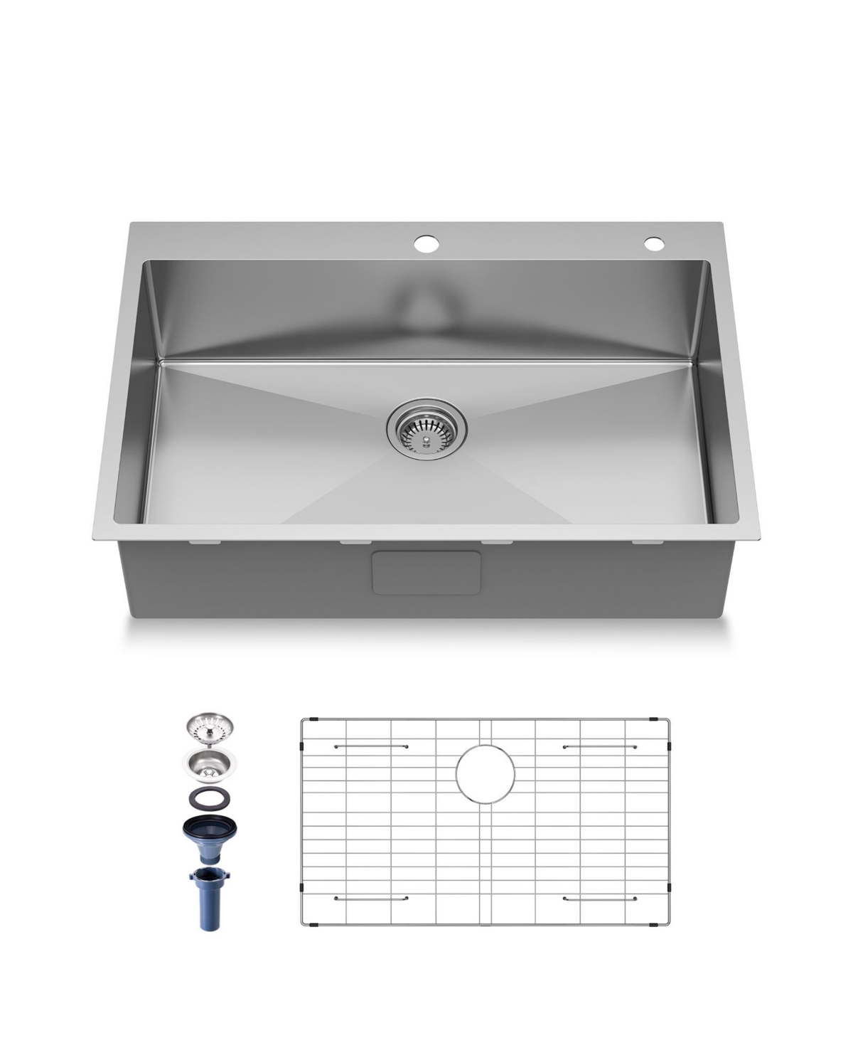 Click here for Mega Casa Kitchen Sink SUS304 Stainless Steel 18 G... prices