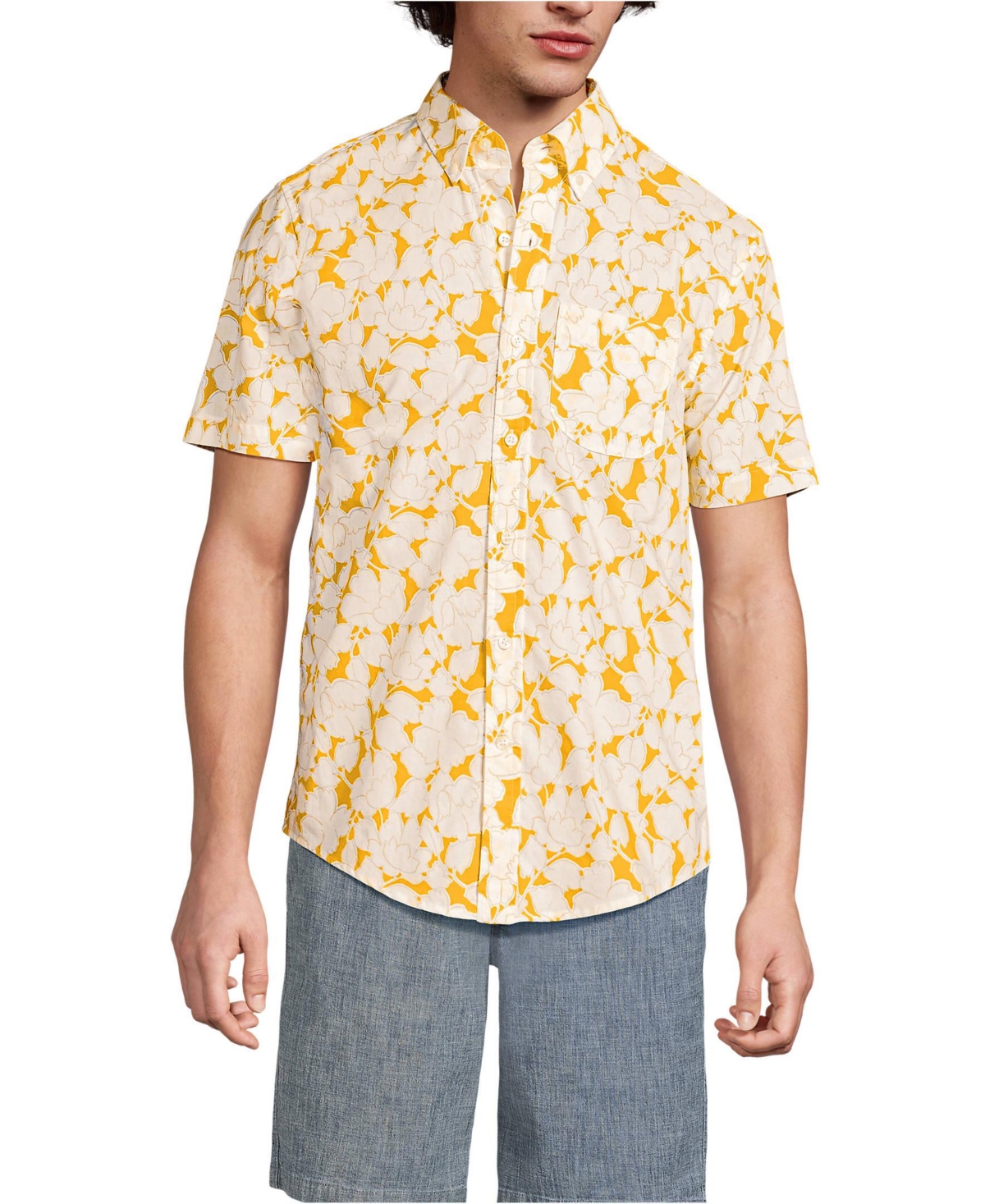 Click here for Lands End Mens Short Sleeve Poplin Shirt - Sweet m... prices