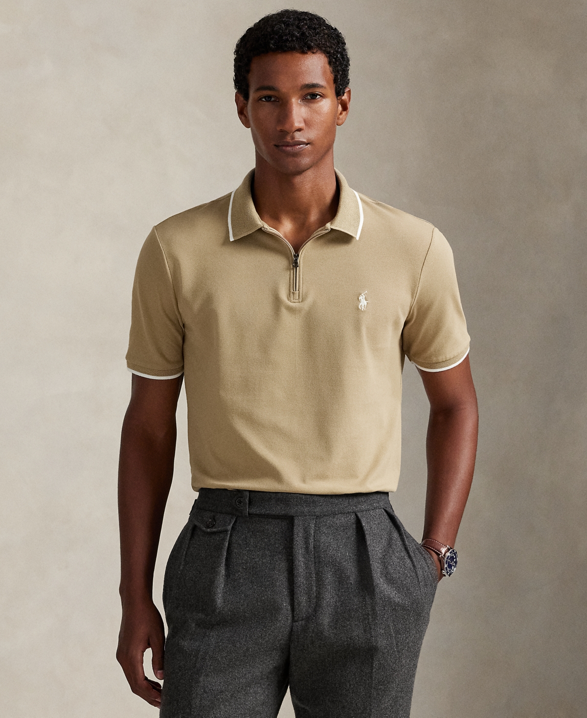 Click here for Polo Ralph Lauren Mens Classic-Fit Stretch Mesh Po... prices