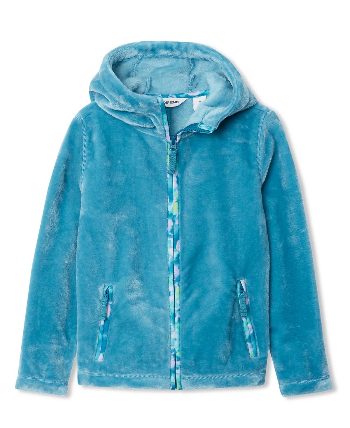 Click here for Lands End Girls Plus Softest Fleece Hoodie - Ceram... prices