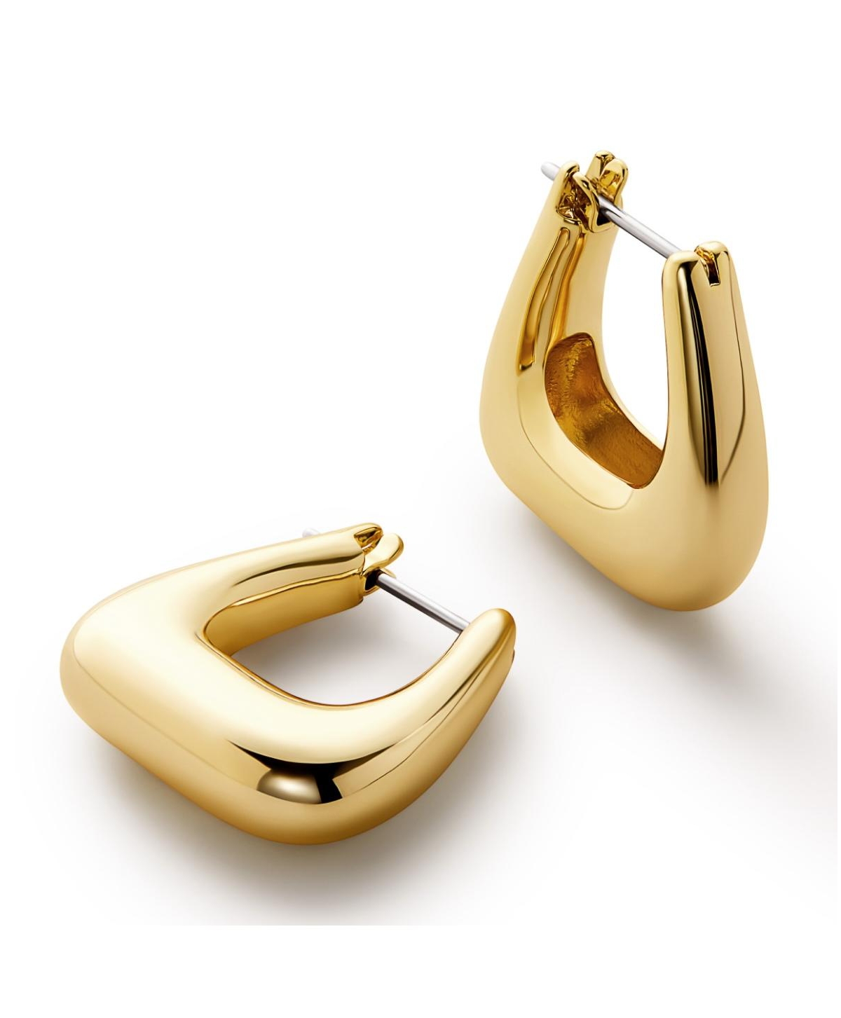 Click here for Ana Luisa Chunky Gold Hoop Earrings - Colene - Gol... prices
