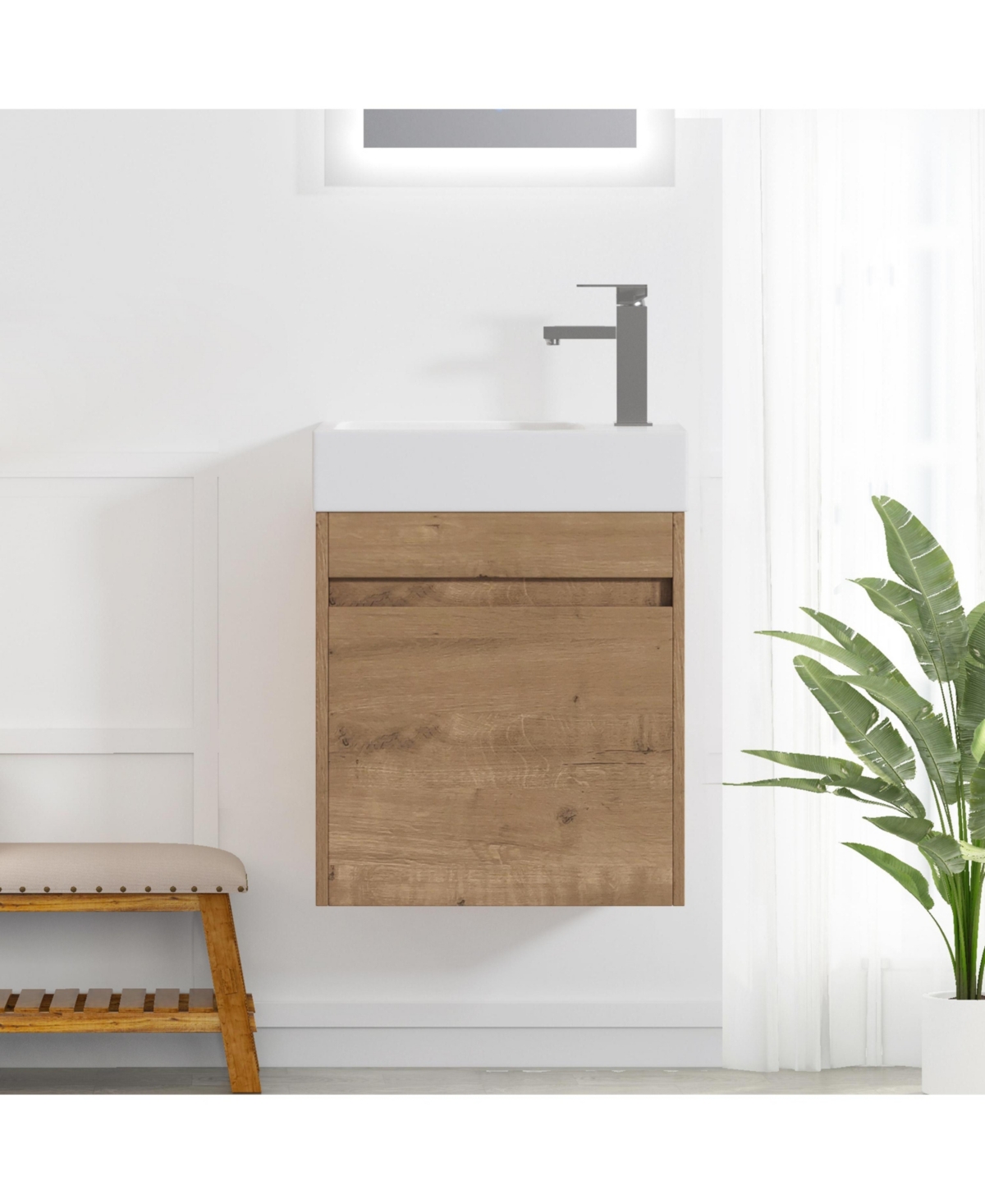 Click here for Casainc 18 Inch Bathroom Vanity with White Resin S... prices
