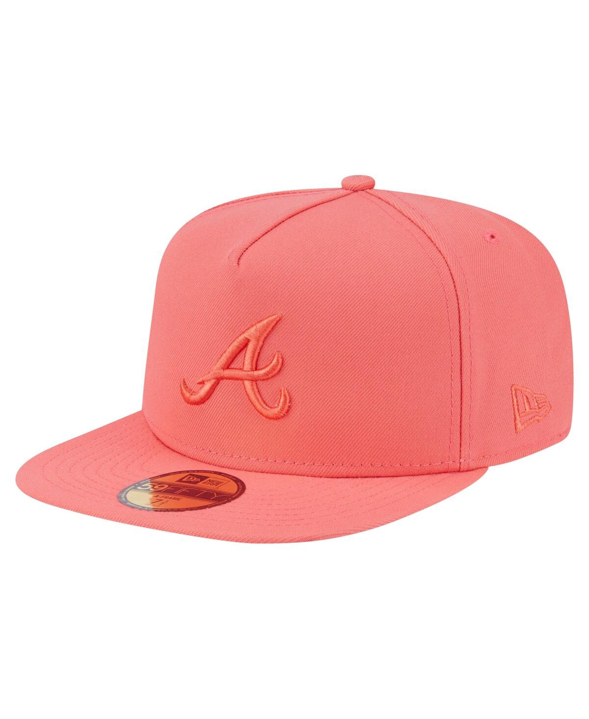 Click here for New Era Mens Coral Atlanta Braves Color Pack A-Fra... prices